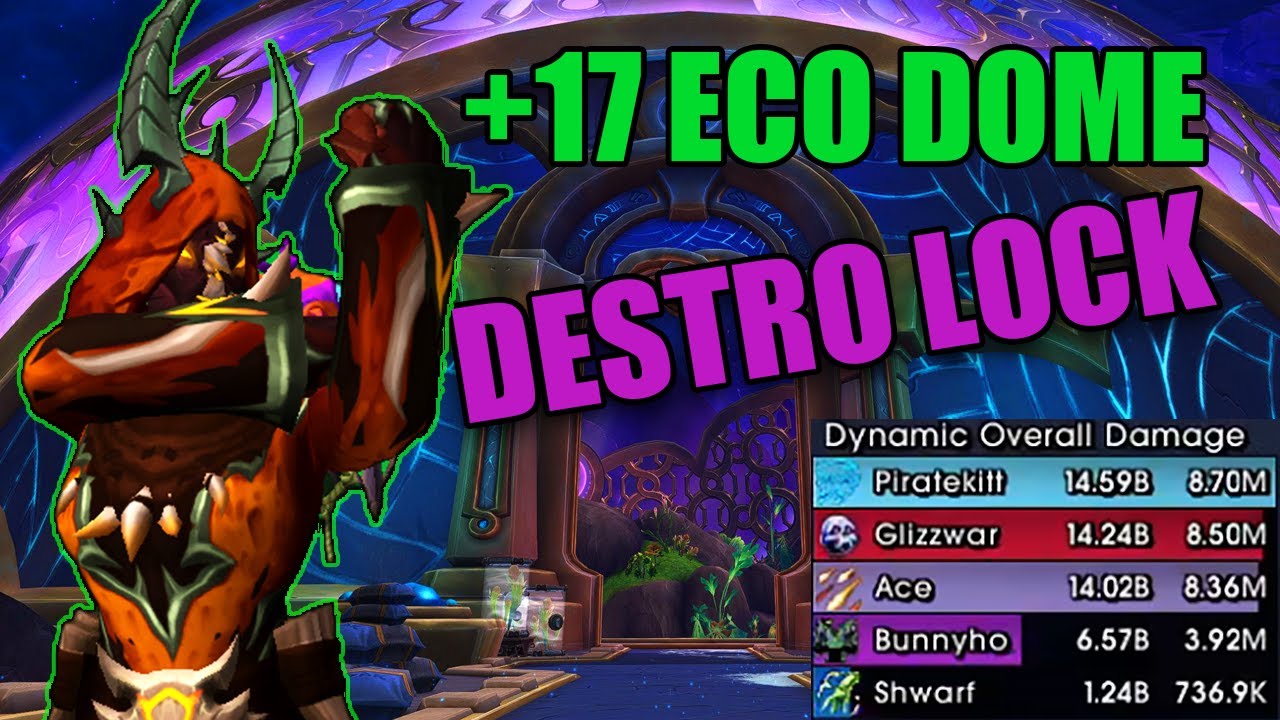+17 Eco Dome Destruction Warlock | World of Warcaft War Within - YouTube