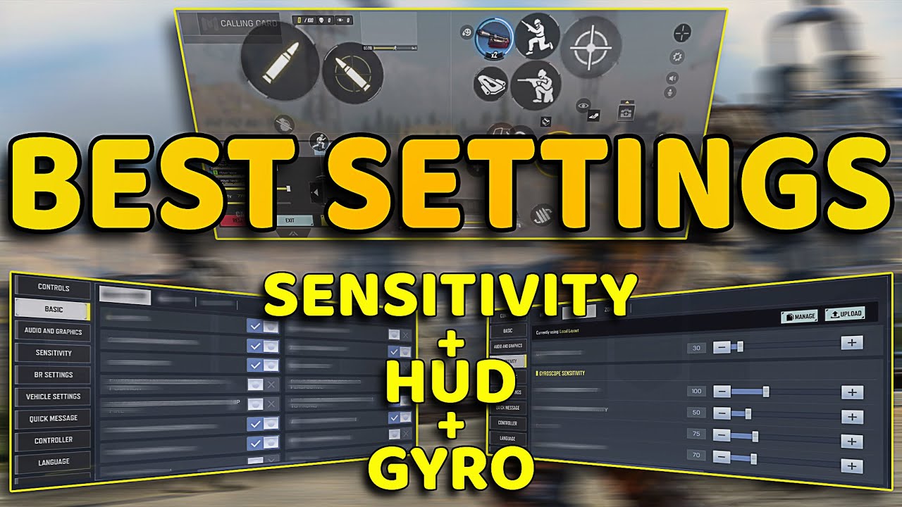 NEW* BEST SENSITIVITY SETTINGS & BEST HUD + GYROSCOPE SETTING IN CALL ...