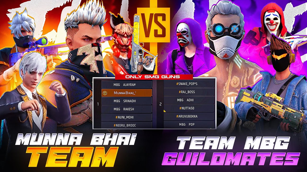 Only SMG Cs Custom Room 🔥 - Free Fire Telugu - MBG ARMY - YouTube