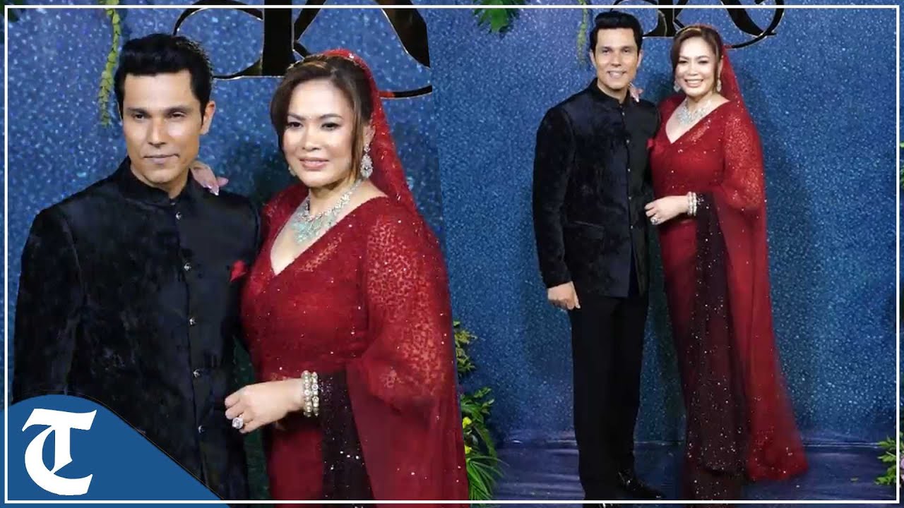 Mumbai: Wedding Reception of Randeep Hooda & Lin Laishram - YouTube