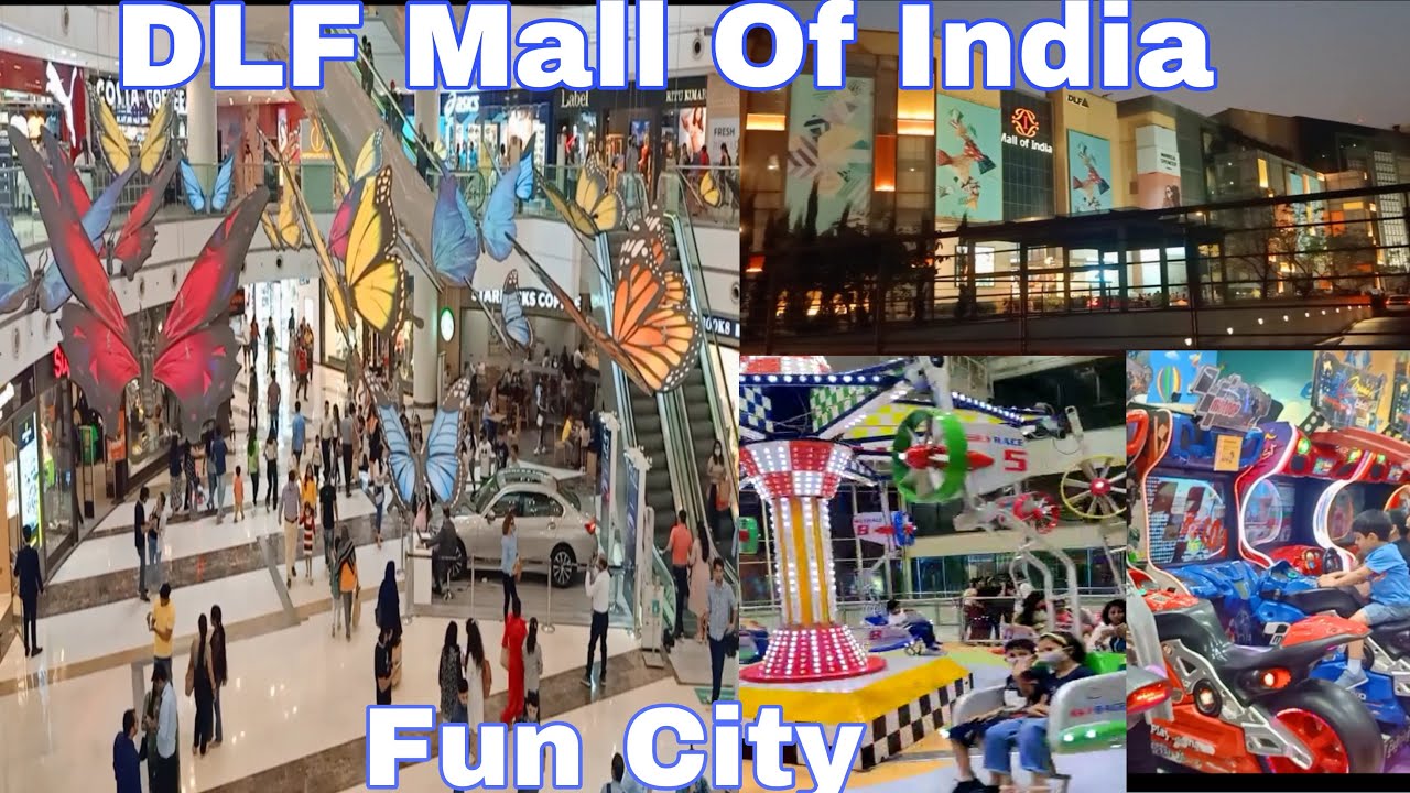 DLF Mall Noida Sector 18//India's Biggest Mall//DLF Mall Of India & Fun ...