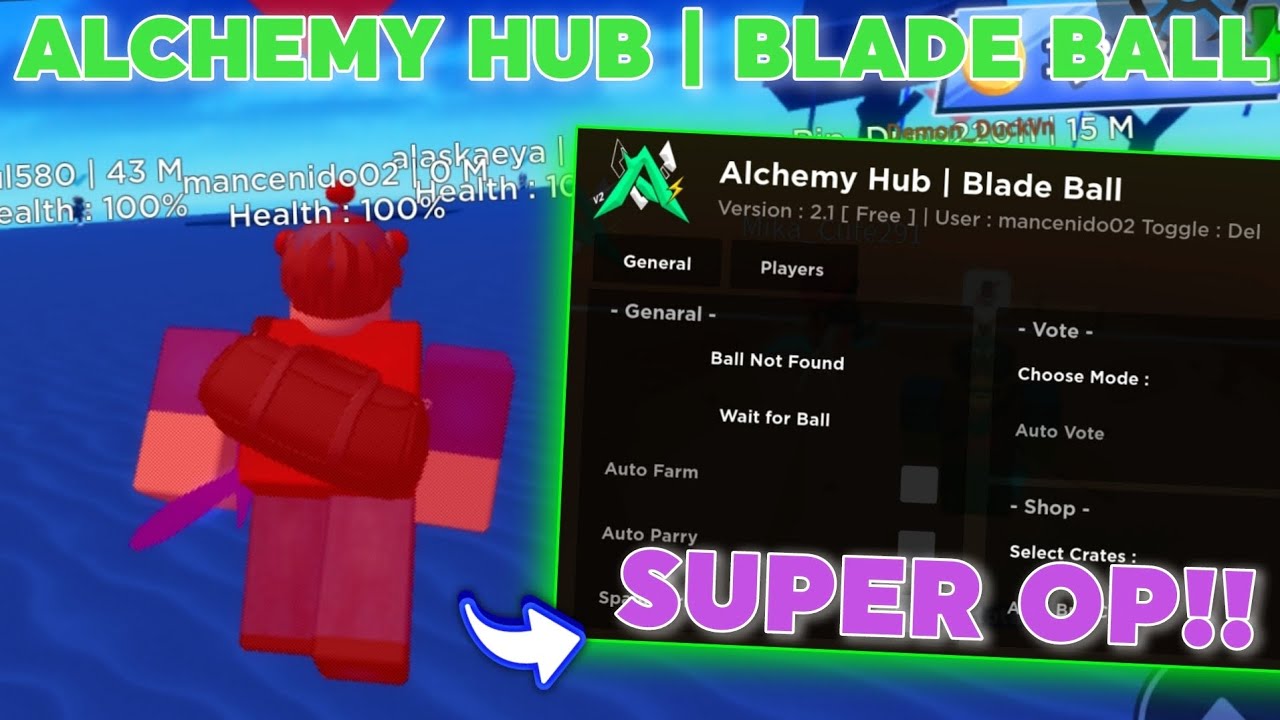 [ NEW ] OP Blade Ball Alchemy Hub Script Showcase - ARCEUS X - YouTube