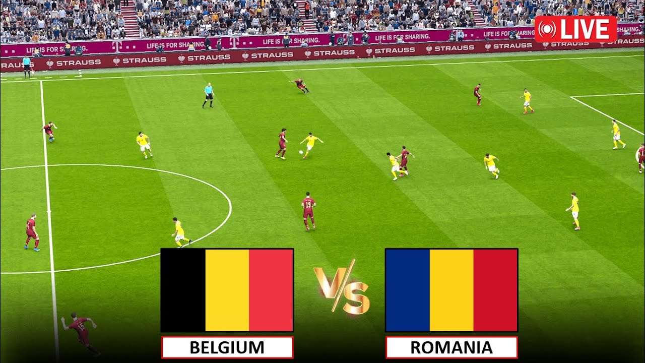 🔴LIVE : BELGIUM vs ROMANIA I I Efootball Pes 2021 GAMEPLAY - YouTube
