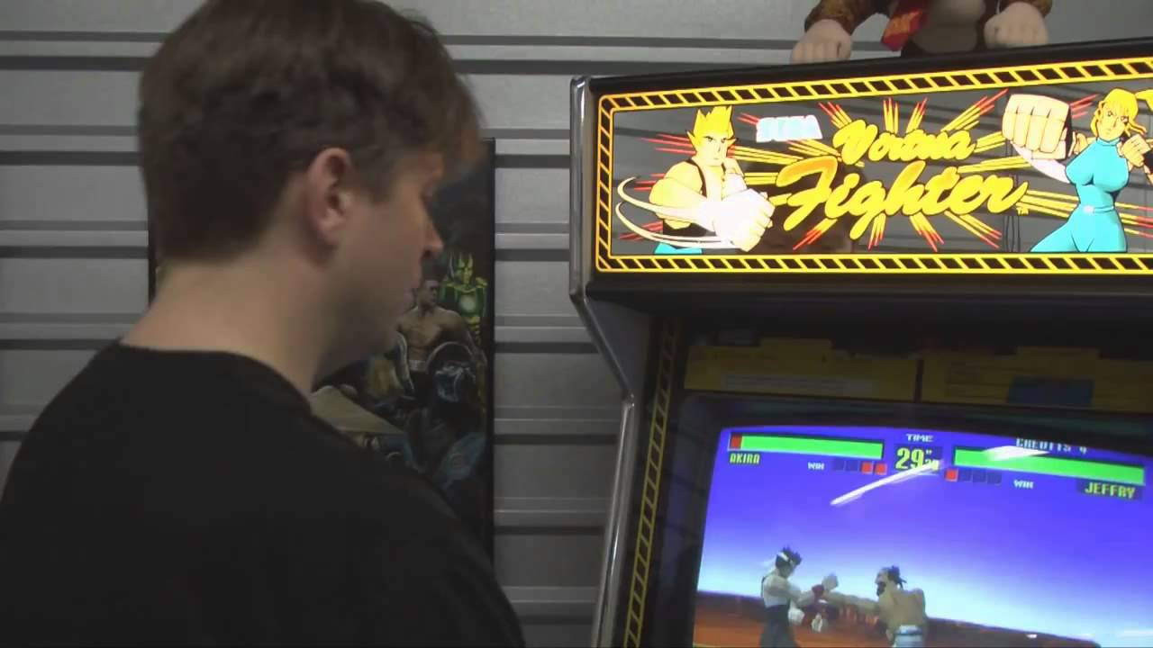 Classic Game Room VIRTUA FIGHTER arcade machine review - YouTube