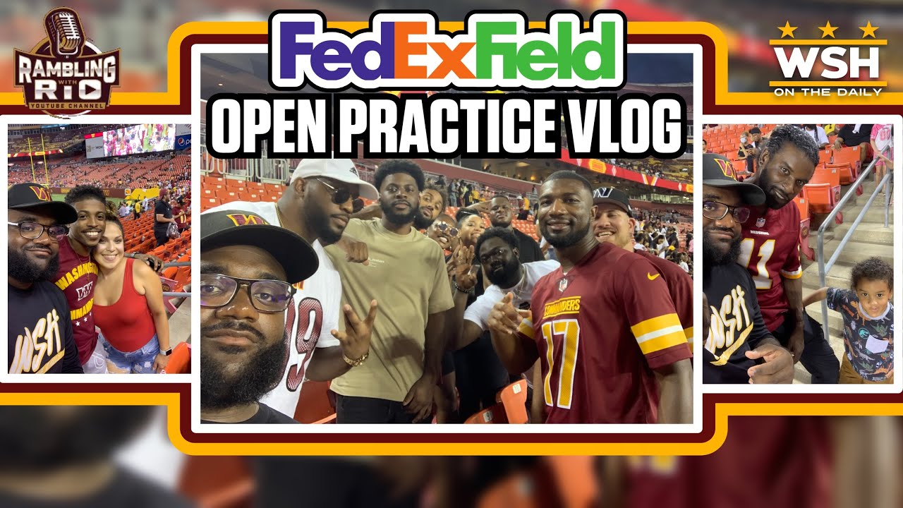 VLOG/Practice Highlights from @commanders Open Practice at FedEx Field ...
