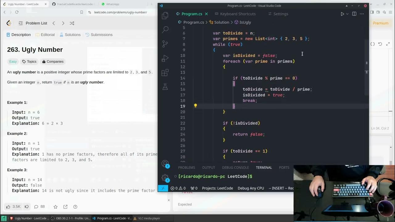 Solving Leetcode Problems - 263 Ugly Number - YouTube