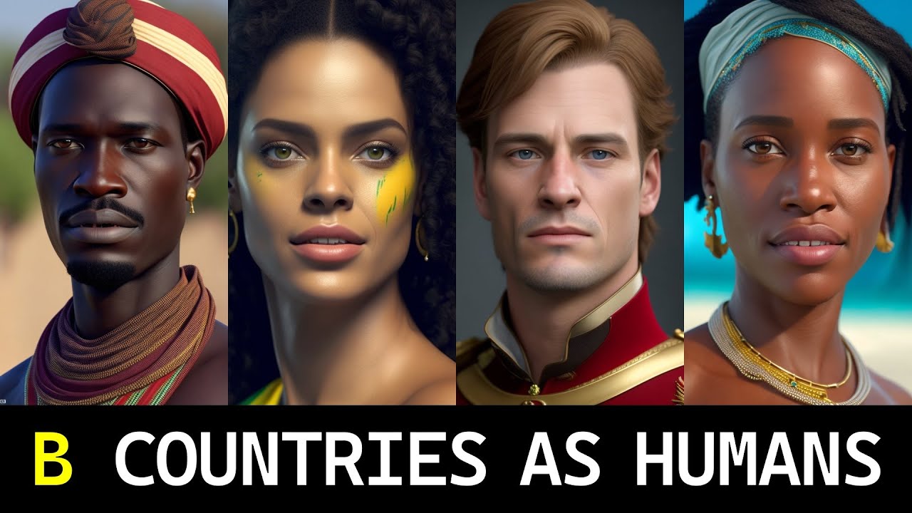 How AI depicts countries as people [B countries] - YouTube