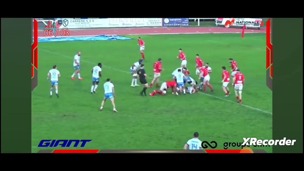 Temo Raibevu Highlights 2023-2024 Rugby club Auch, France - YouTube