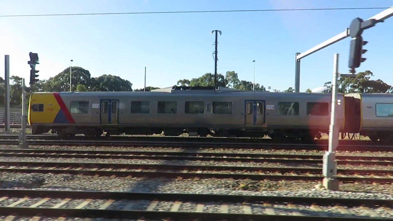 3000 Class Train entering Adelaide Railway Station - YouTube