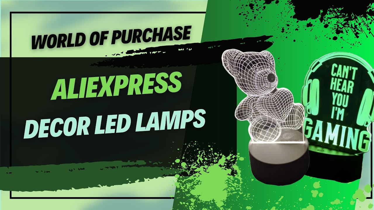 AliExpress - Decor LED lamps ( Party time ) - YouTube