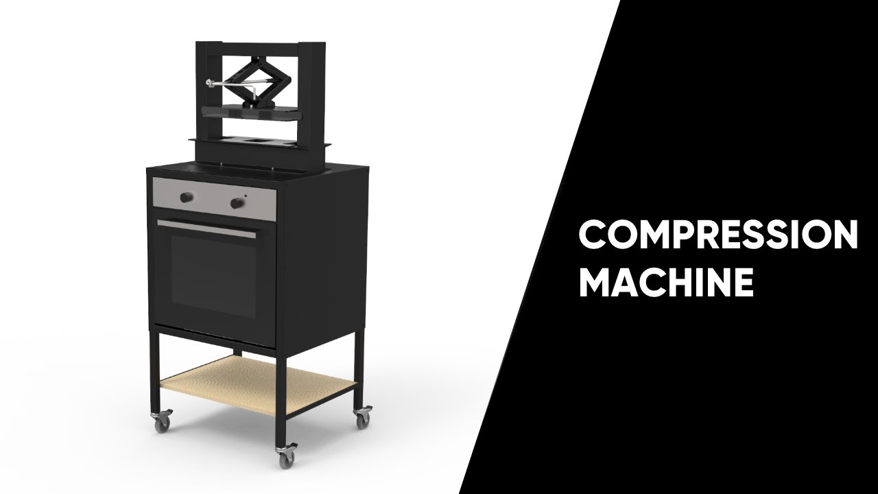 Compression machine for home plastic recycling - YouTube