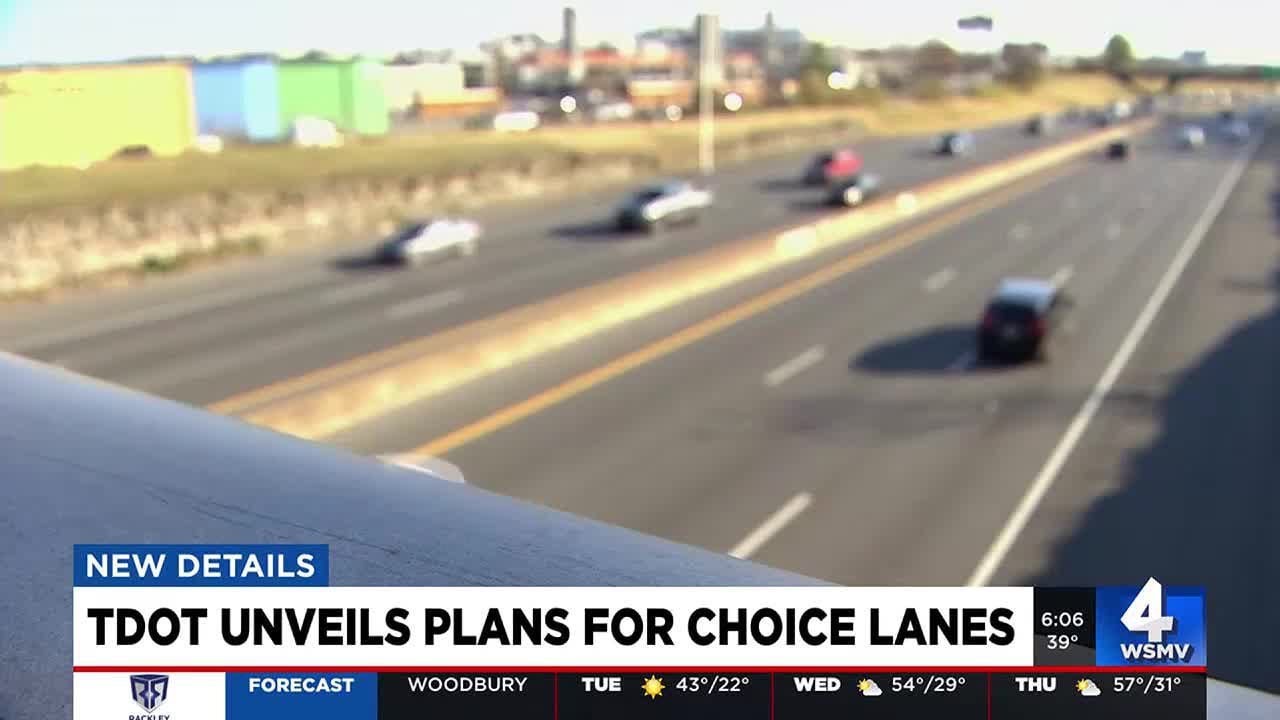 TDOT unveils plans for 'choice lanes' - YouTube
