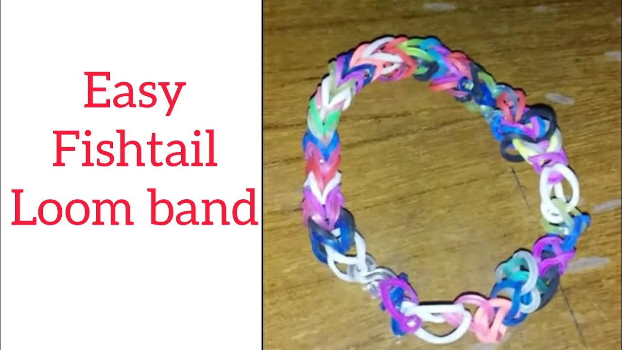 How to make fishtail loom band bracelet with your fingers I Fashion ...