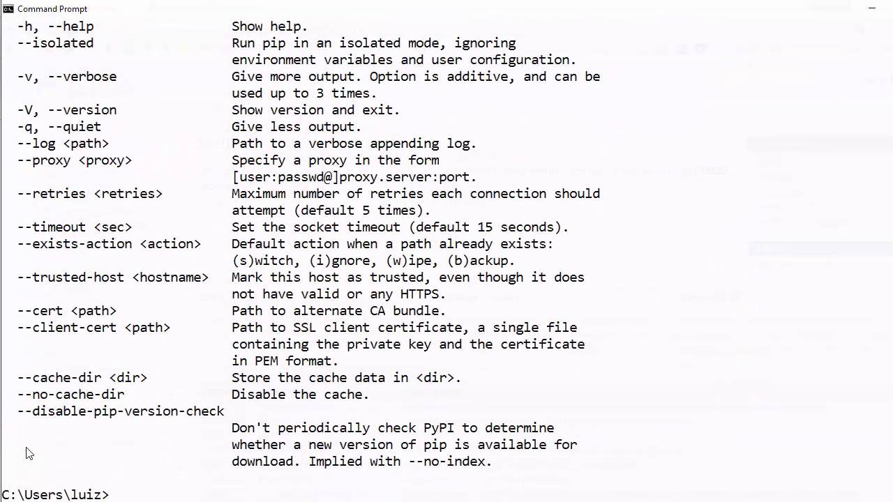 Instalación y utilización de pip en Windows. - YouTube