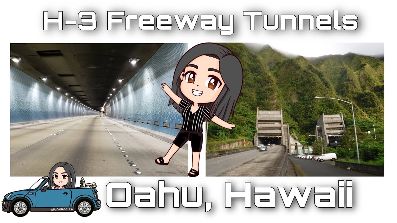 H-3 Freeway Tunnels | Tetsuo Harano | Hospital Rock | Driving | Oahu ...
