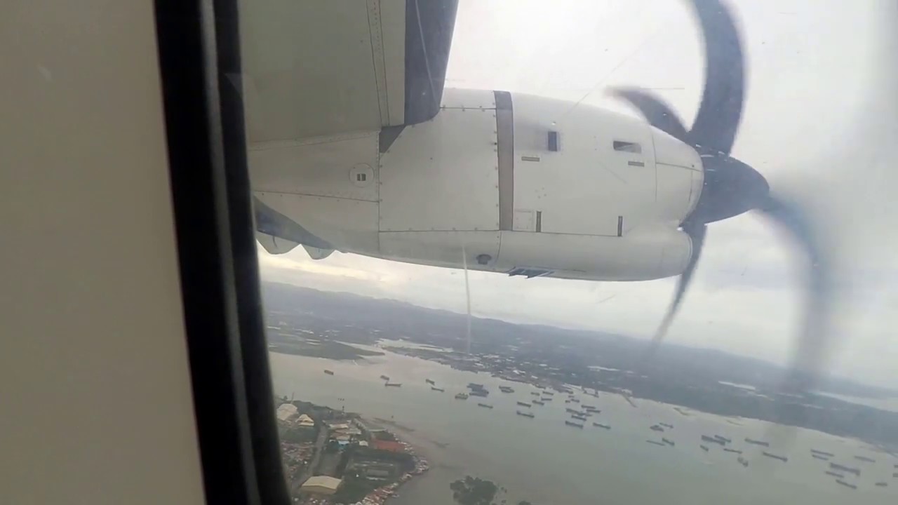 CebGo ATR 72-500 | Departure at Mactan - Cebu Airport to Legazpi - YouTube