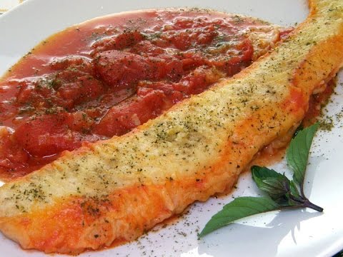 Bijela riba na umaku od rajčica - Fini Recepti - YouTube