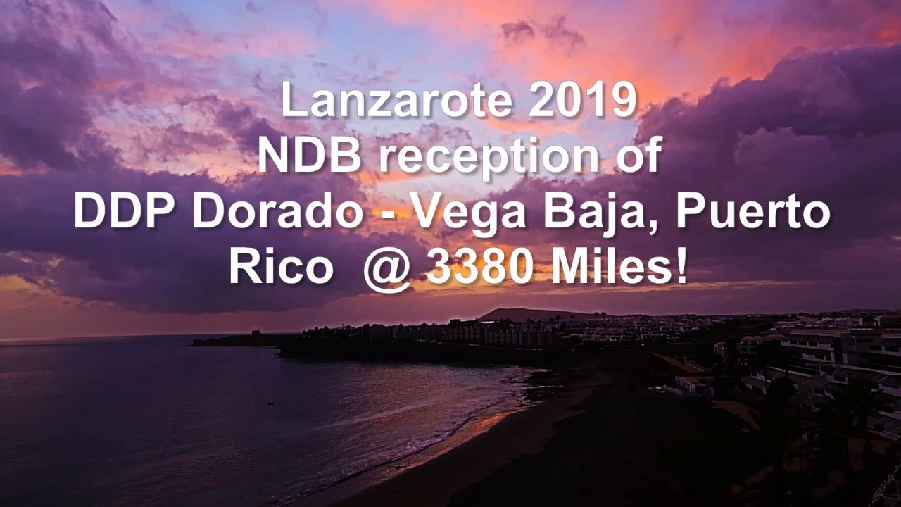 Lanzarote NDB Reception 2019 DDP 391 KHz - YouTube