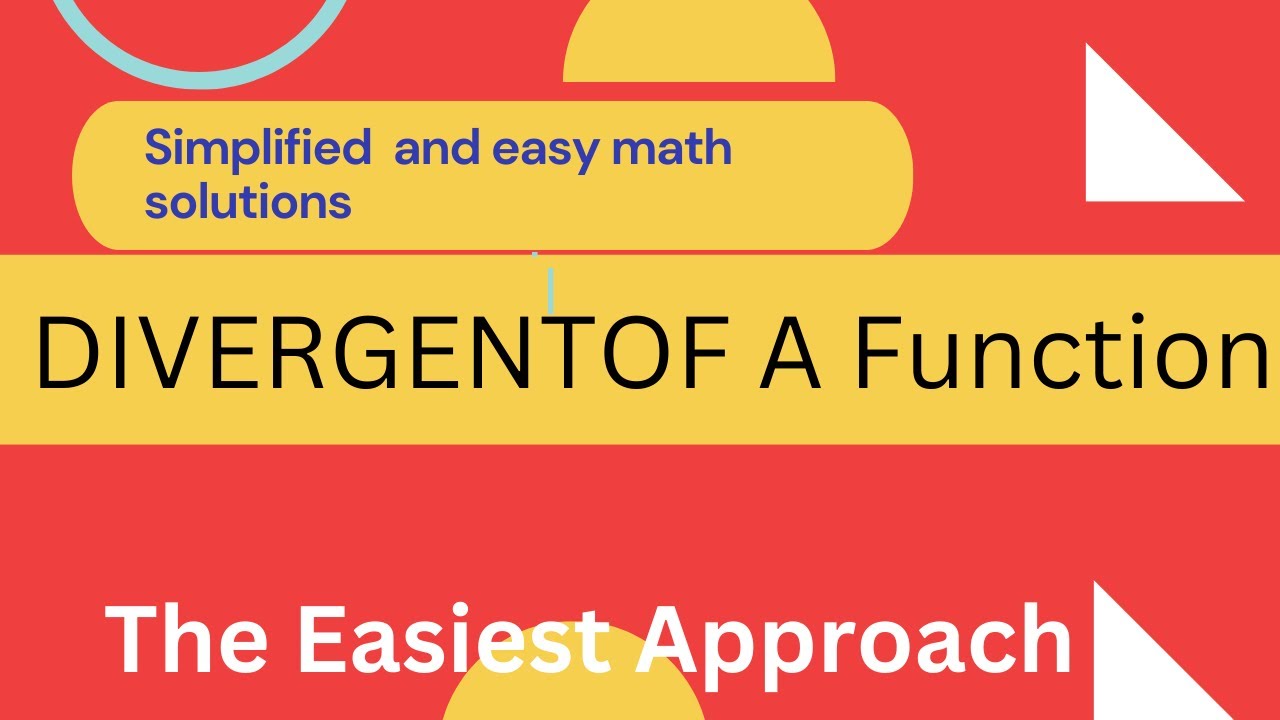 Divergent of a function or del . F - YouTube