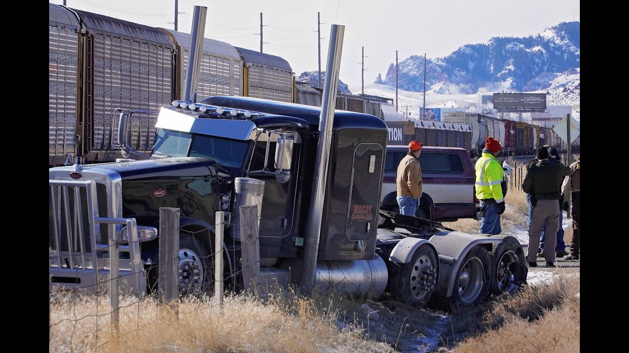 Semi VS Train Accident On Highway 91 South - YouTube