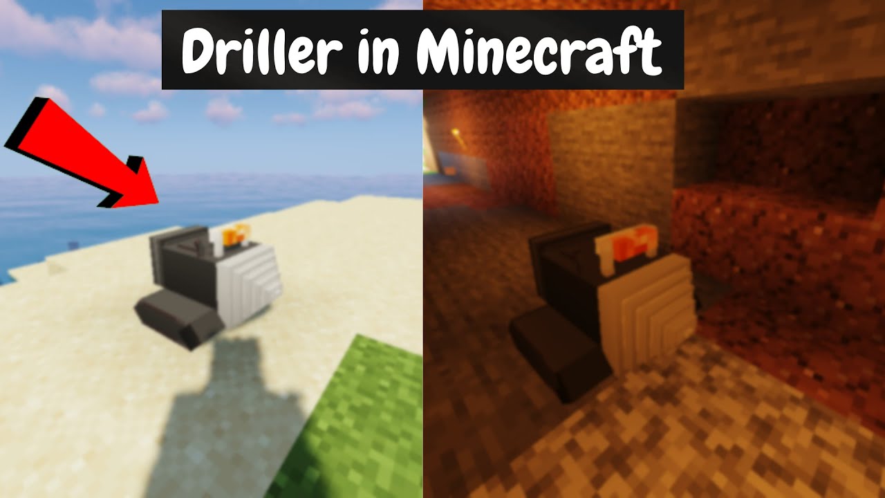 I added Driller in Minecraft | Minecraft Mods In Telugu | NMB Gamer | # ...