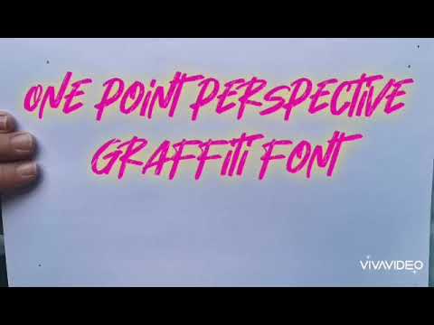 Graffiti Font Tutorial one point perspective - YouTube