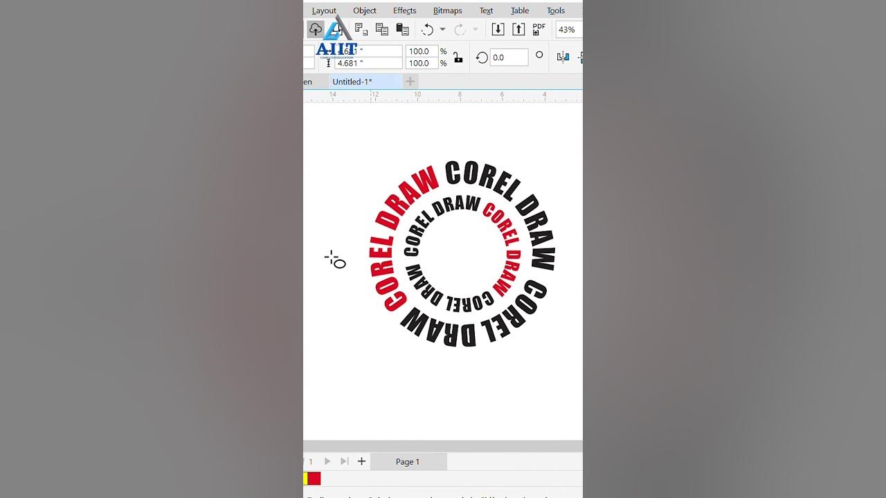 How to create circle text effect in coraldraw #shortsyoutube #shorts #shortsfeed #trendingreels ...