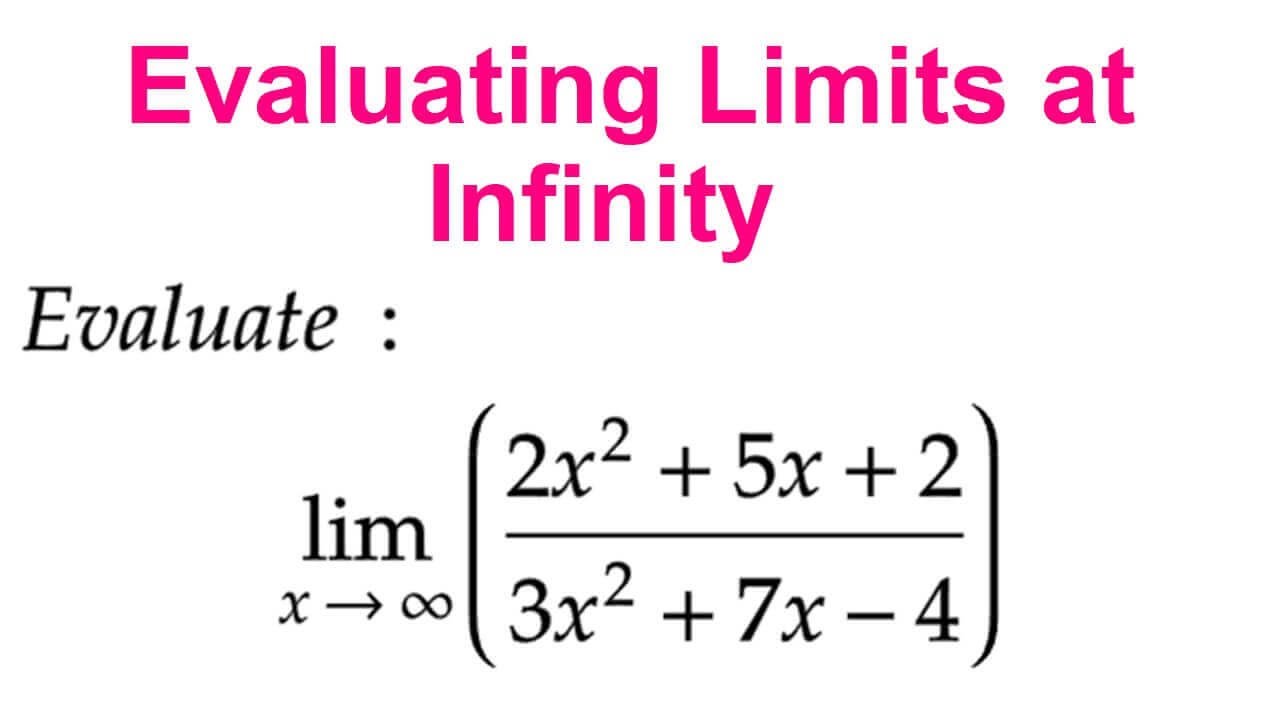 Evaluating Limits At Infinity Youtube