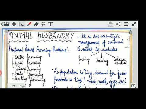 Class 9th ANIMAL HUSBANDRY - CATTLE FARMING - YouTube