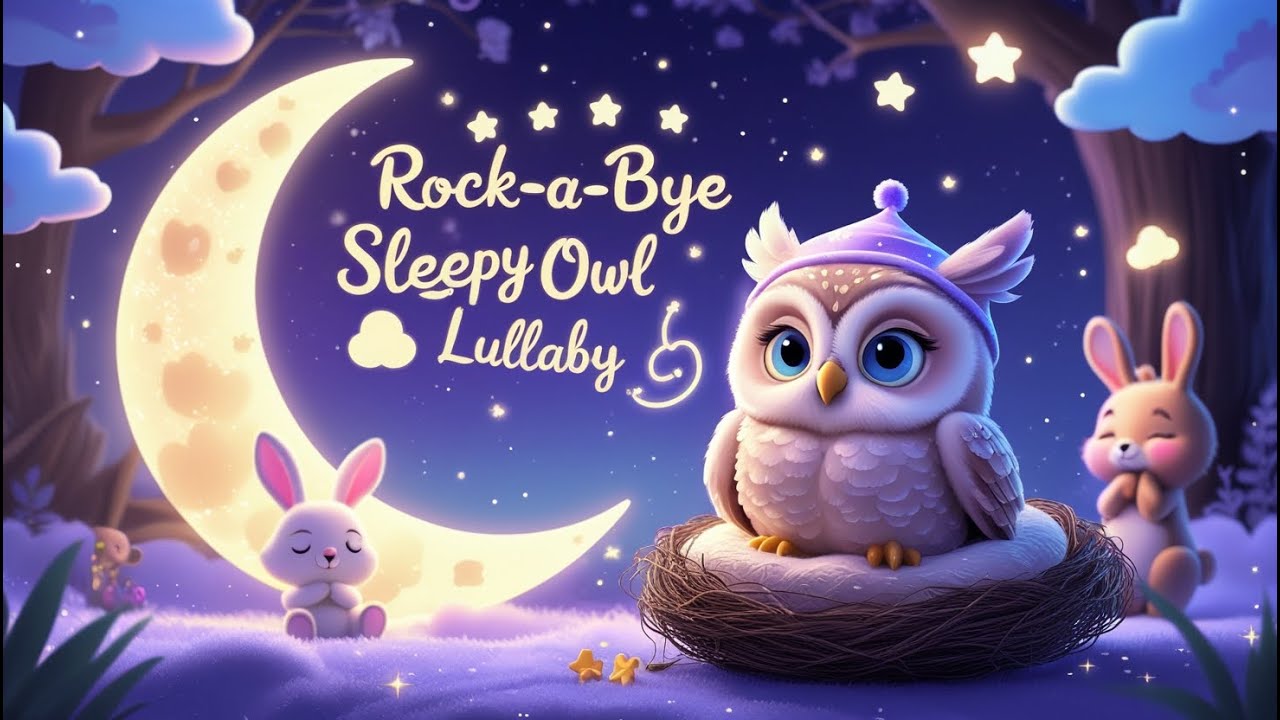 Rock a Bye Baby | Sleepy Owl Lullaby | New Nursery Rhymes and Songs for ...