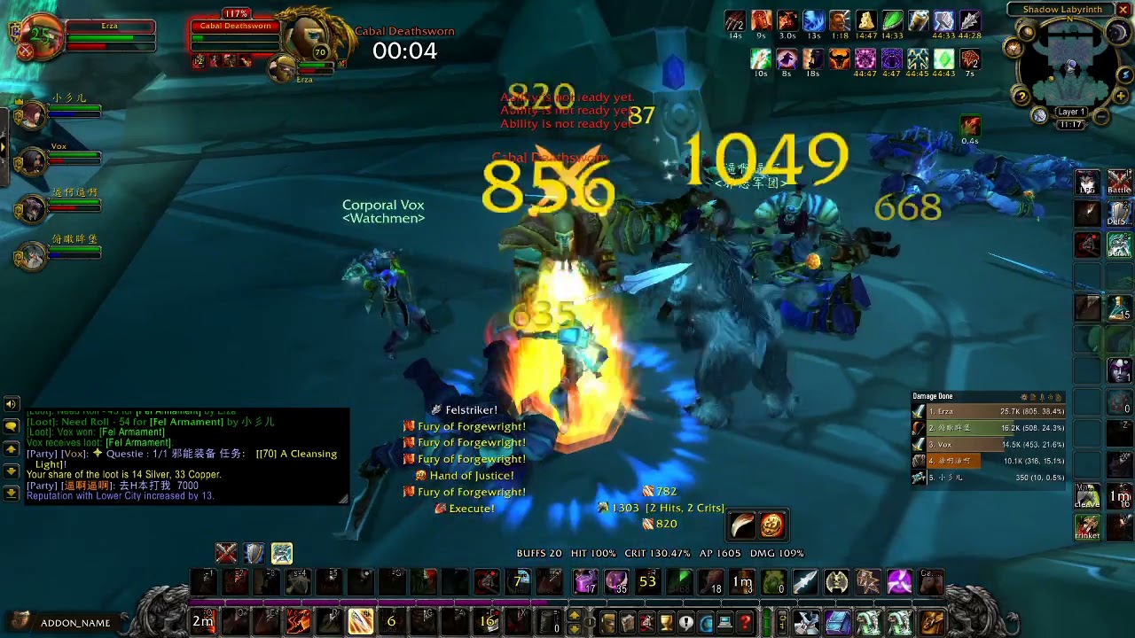 Ironfoe Chain Proc 3 Times followed by more procs! WoW TBC Classic ...