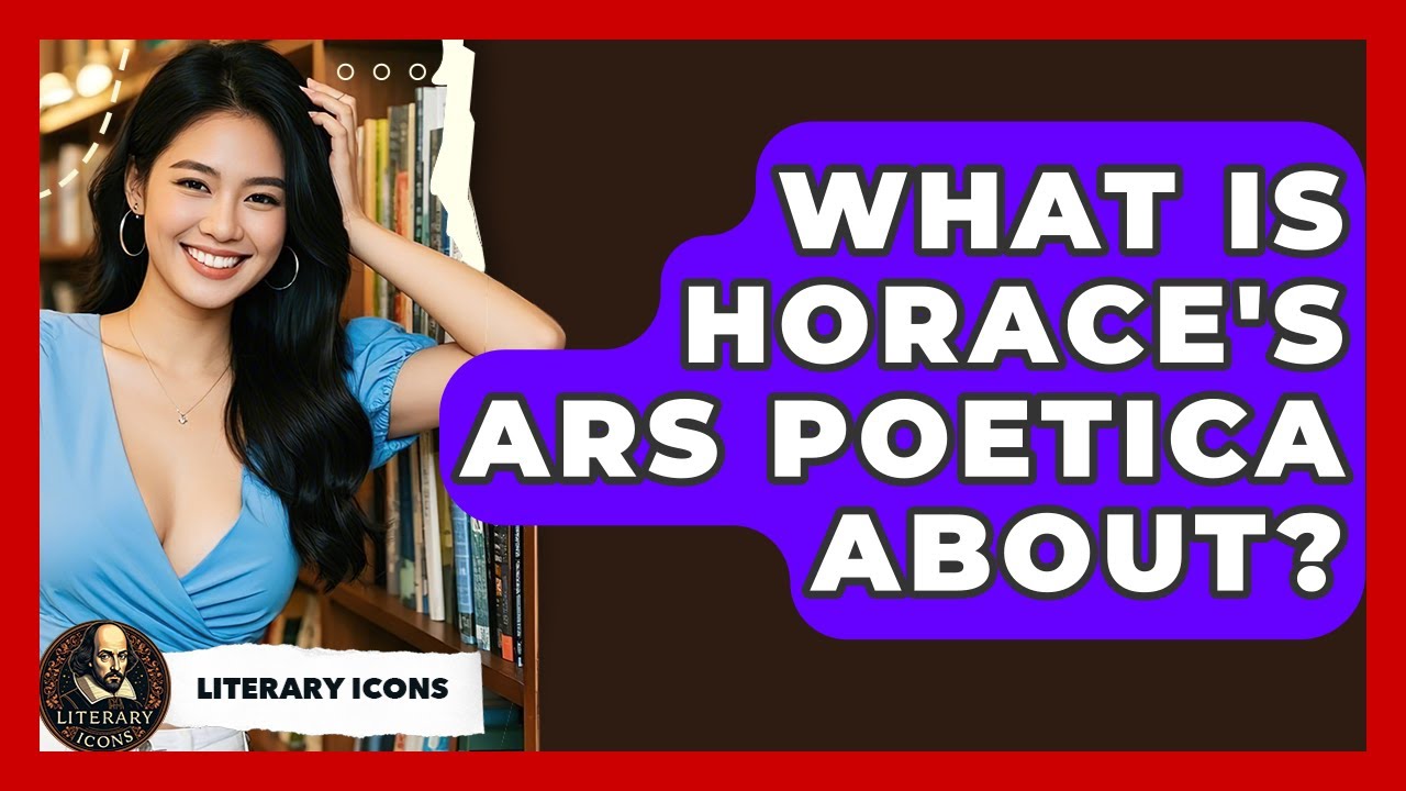 What Is Horace's Ars Poetica About? - Literary Icons - YouTube