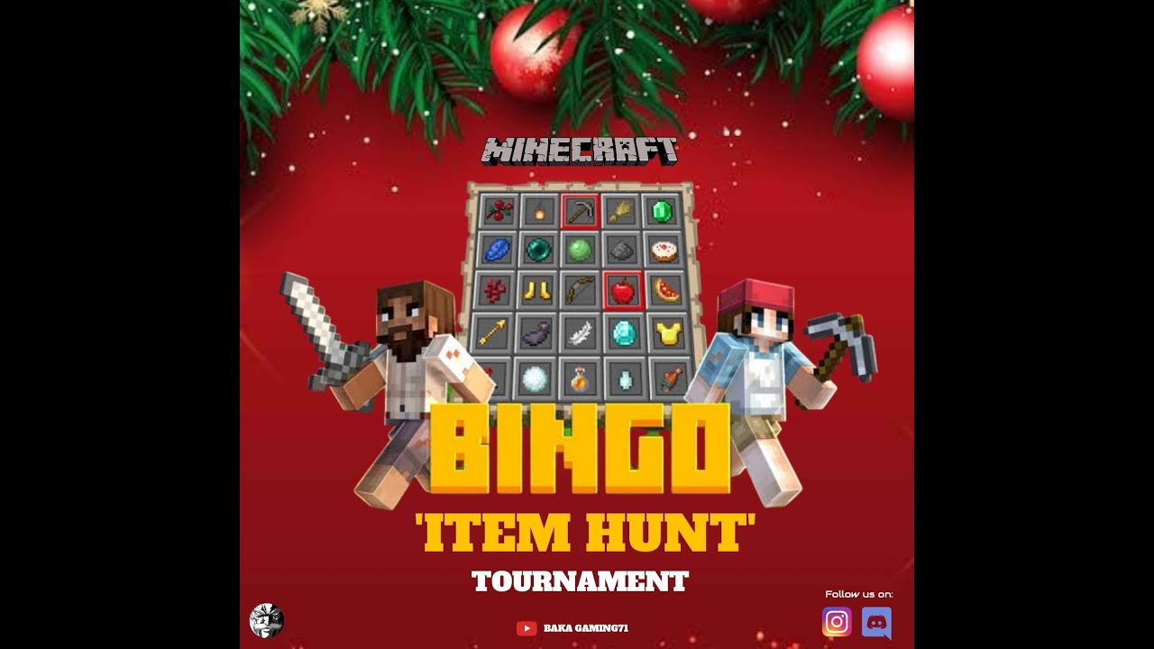 Minecraft 'ITEM HUNT' Test for the Upcoming Tournament | with Discord ...