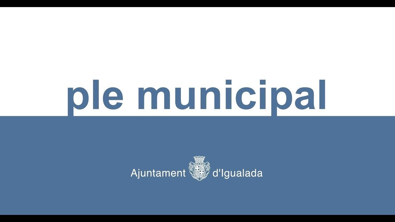 Ple Municipal Igualada 21/12/2021 - YouTube