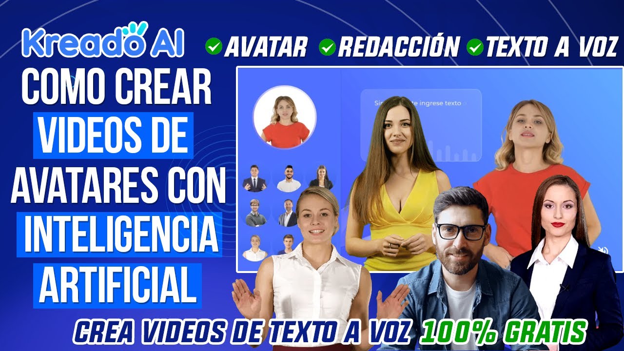 Generador de video AI con Avatar + Redacción + Texto a voz 100% GRATIS ...