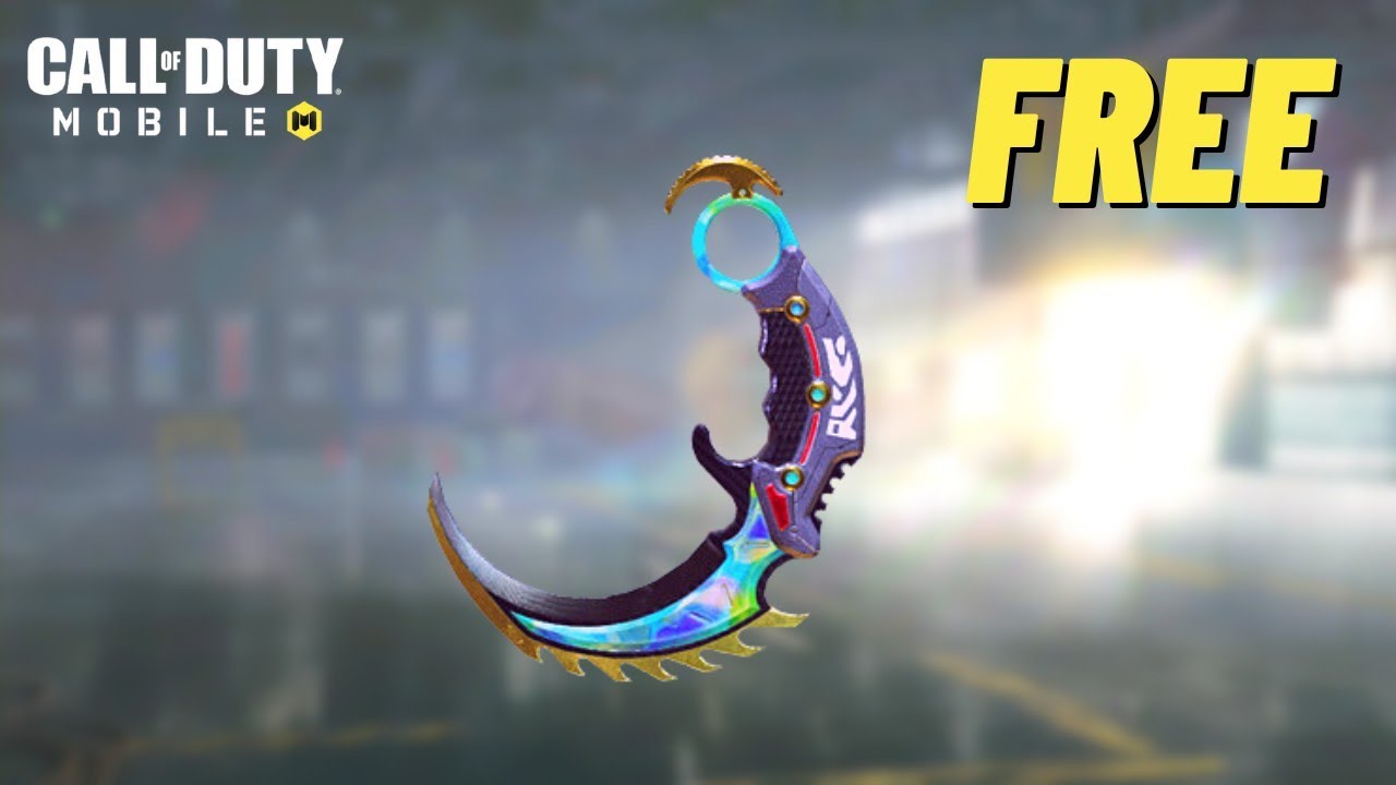 Free Karambit and HVK 30 COD Mobile - YouTube