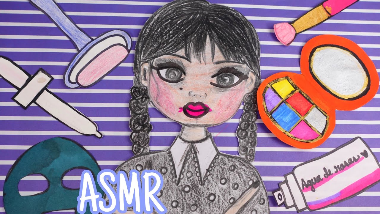 [💸paper diy💸] Night routine [ASMR] 종이놀이 paper play 야간 루틴 ASMR LIMPIEZA ...