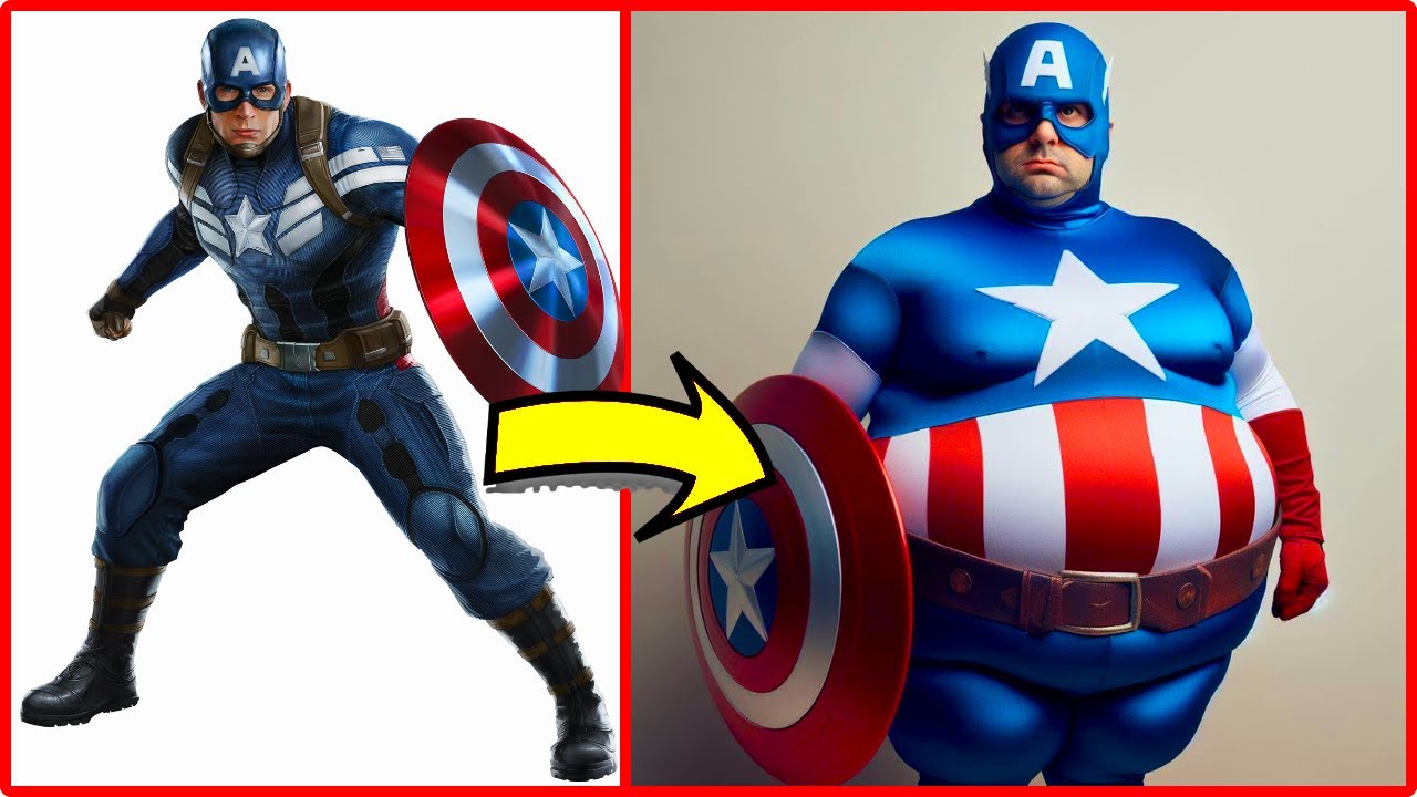 Avengers Superheroes but FATS | Spiderman, Hulk, Iron Man, Captain ...