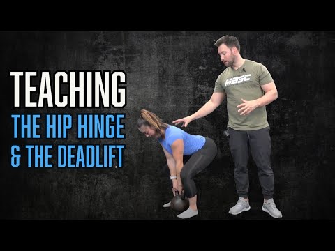 Teaching The Hip Hinge and The Deadlift - YouTube