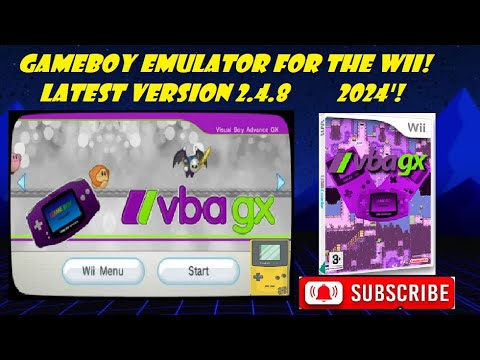 Latest Version of VbaGx Emulator on the Nintendo Wii 2024'!!! - YouTube