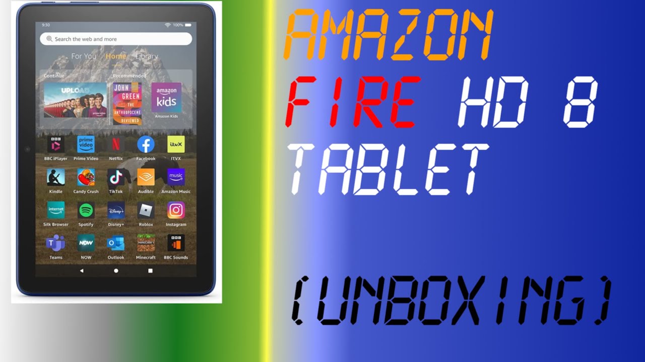Amazon Fire HD 8 tablet (Unboxing) - YouTube
