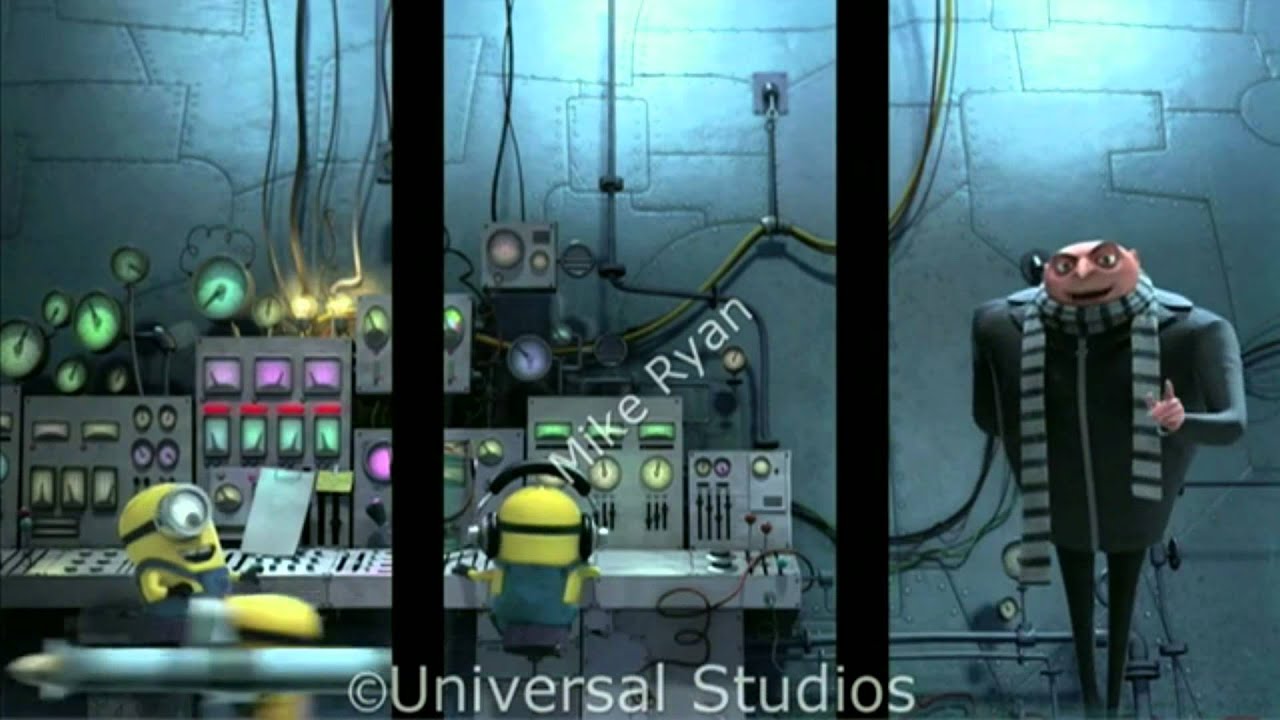 Despicable Me Minion Mayhem Pre show Demo - YouTube