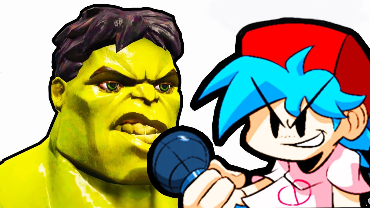 FNF BF + Hulk = ? ononono fnf animation 3D fun meme - YouTube