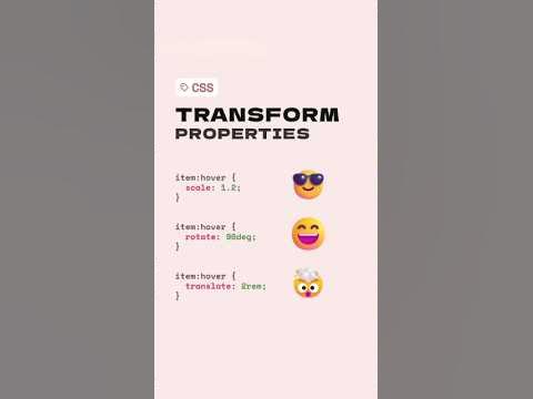 Transform Property In Css | Web Development Tutorial #shorts #webdevelopment - YouTube