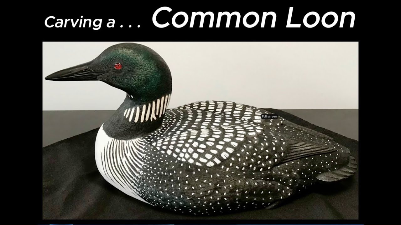 CARVING A COMMON LOON: true symbol of Canada, representing wilderness ...