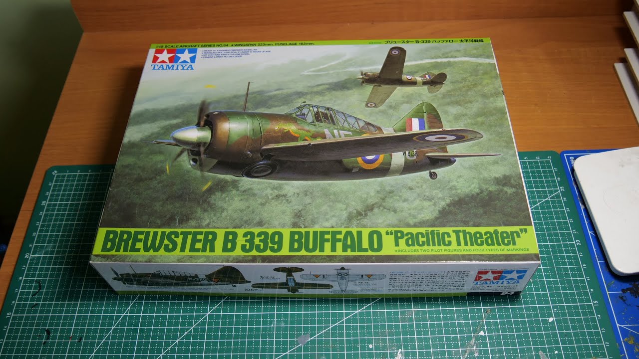 1/48 Tamiya Brewster B339 Buffalo unboxing rozpakowanie po Polsku - YouTube
