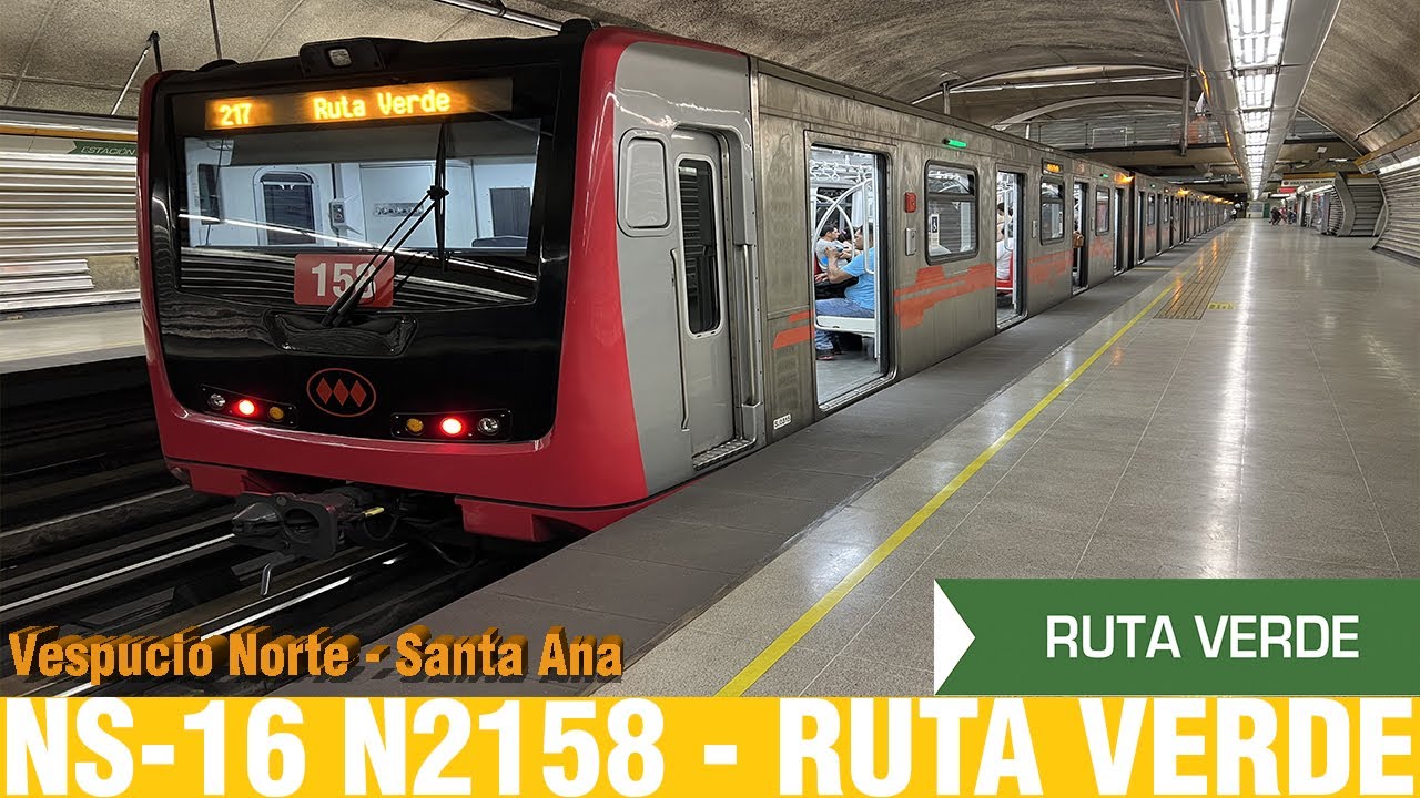 Metro De Santiago | NS-16 N2158 - Ruta Verde interestacion Vespucio ...