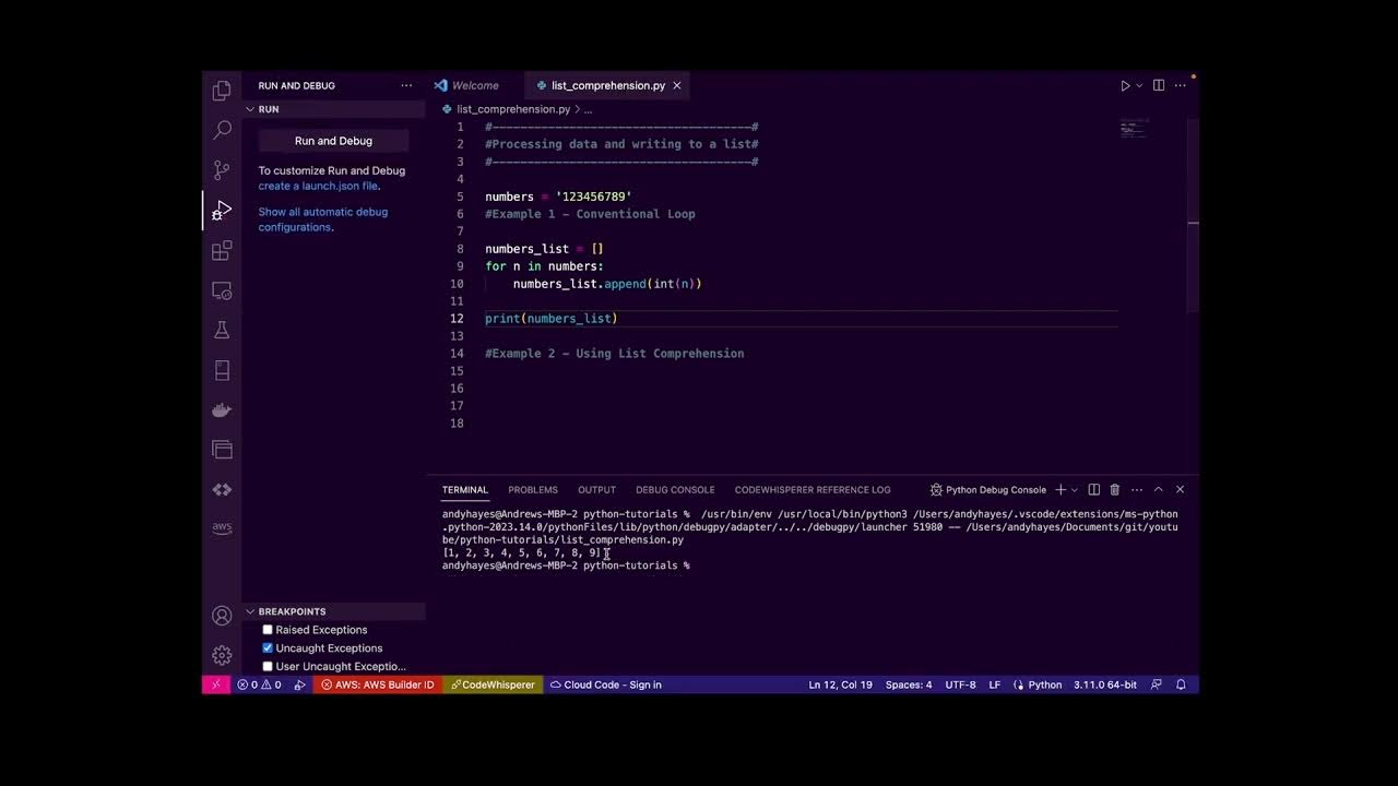 How to Streamline Code & Improve Performance with Python List Comprehension - YouTube