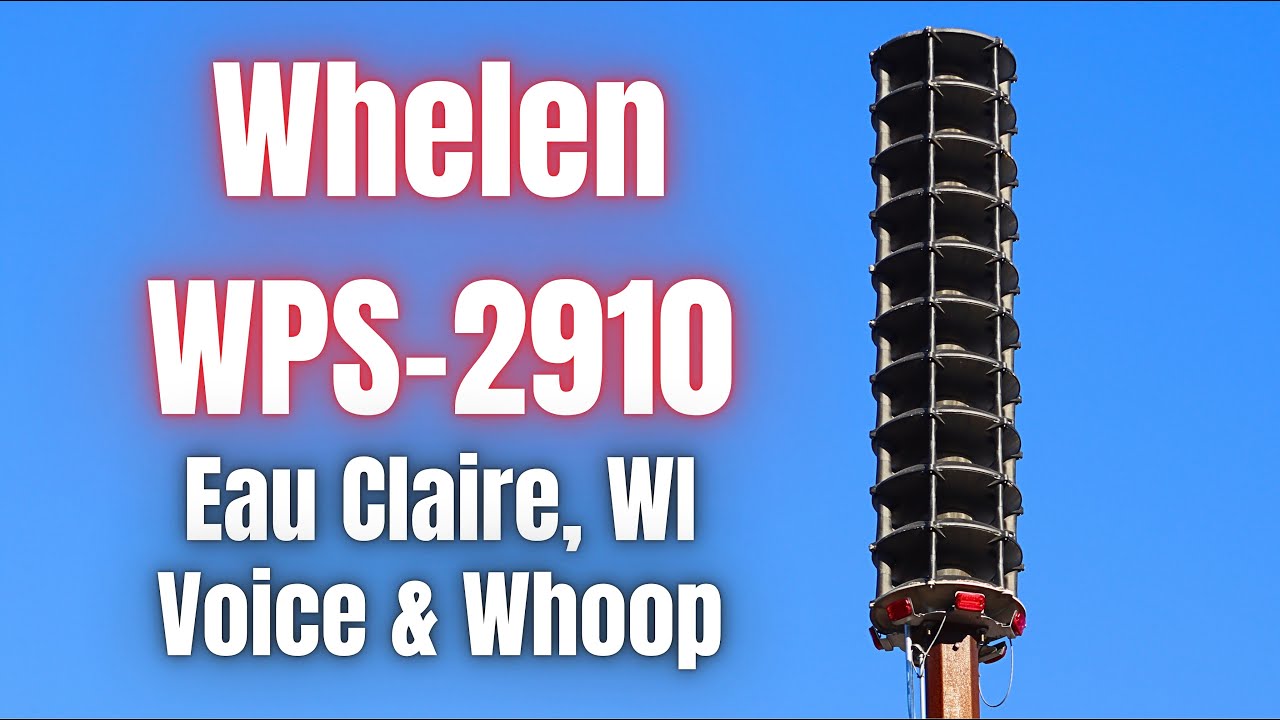Whelen WPS 2910+VisuAlert, Voice & Whoop, Eau Claire, WI - YouTube