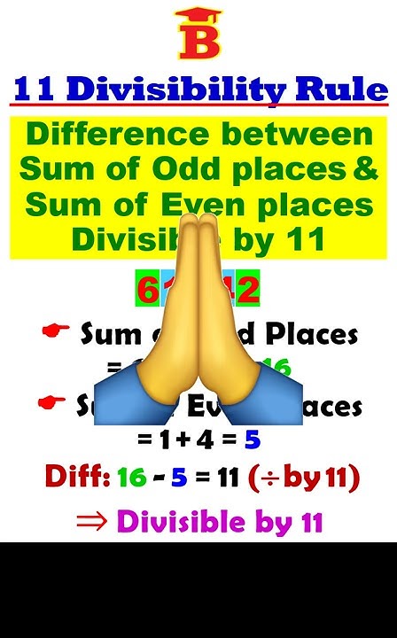 11 Divisibility Rule - YouTube